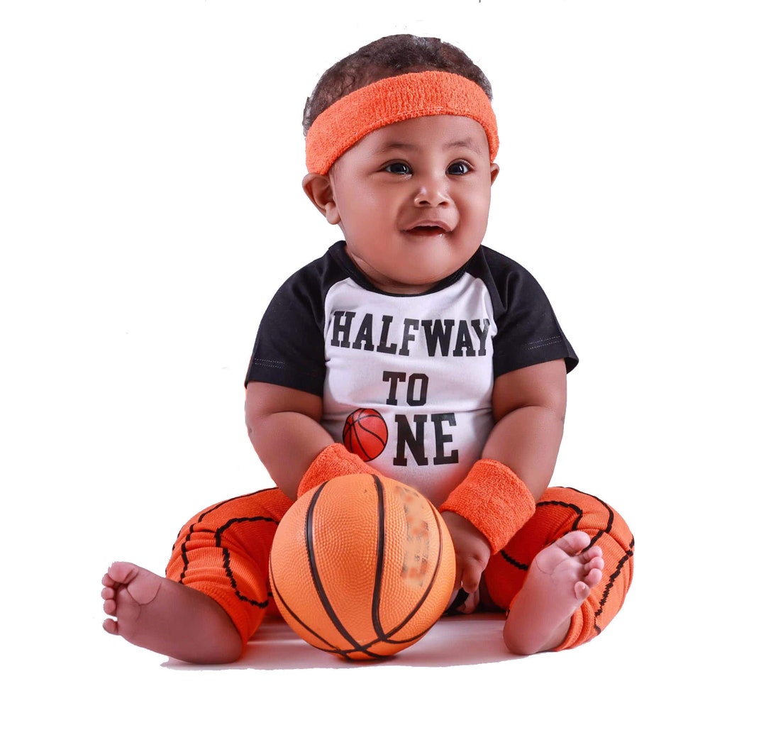 Personalized Basketball Half Birthday Uniform Jersey | Headband ...