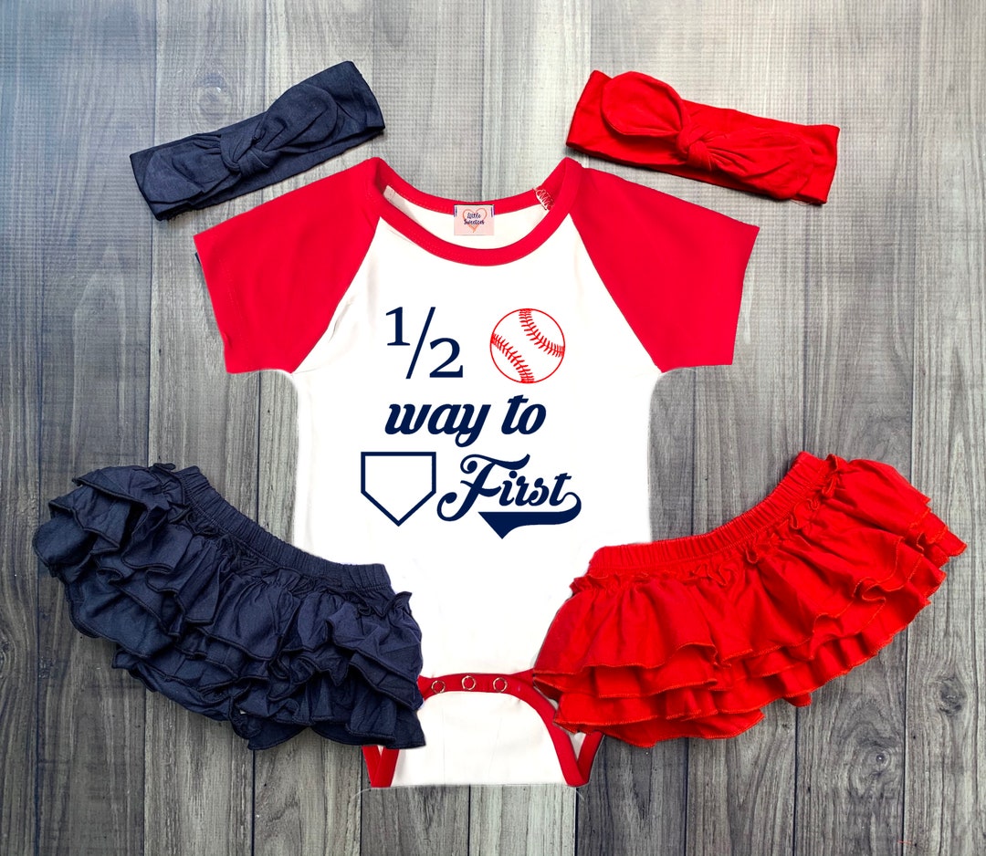 Halfway to First Girls Half Birthday Halfway 1/2 Way to First® 6 Months ...