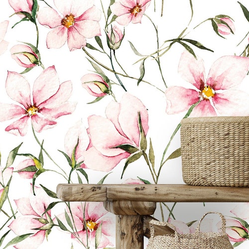 Floral Pattern Peel and Stick Wallpaper Self-adhesive - Etsy