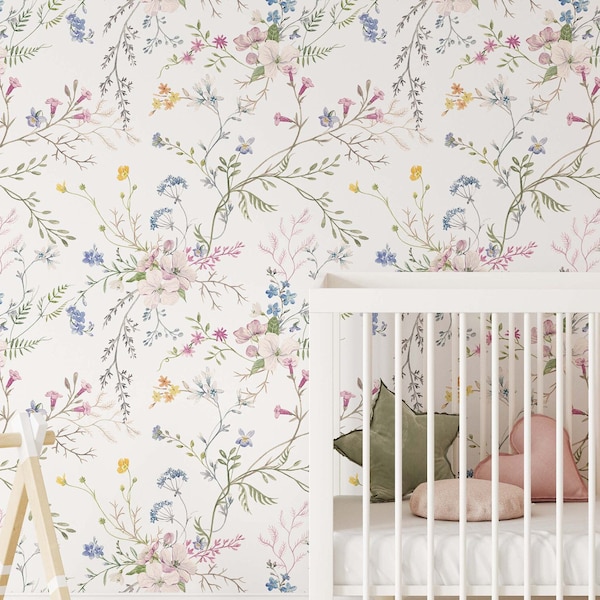 Dainty Floral Wallpaper - Etsy