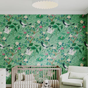 Peel & Stick Wallpaper - Mythic Garden - Pre-pasted and Unpasted ...