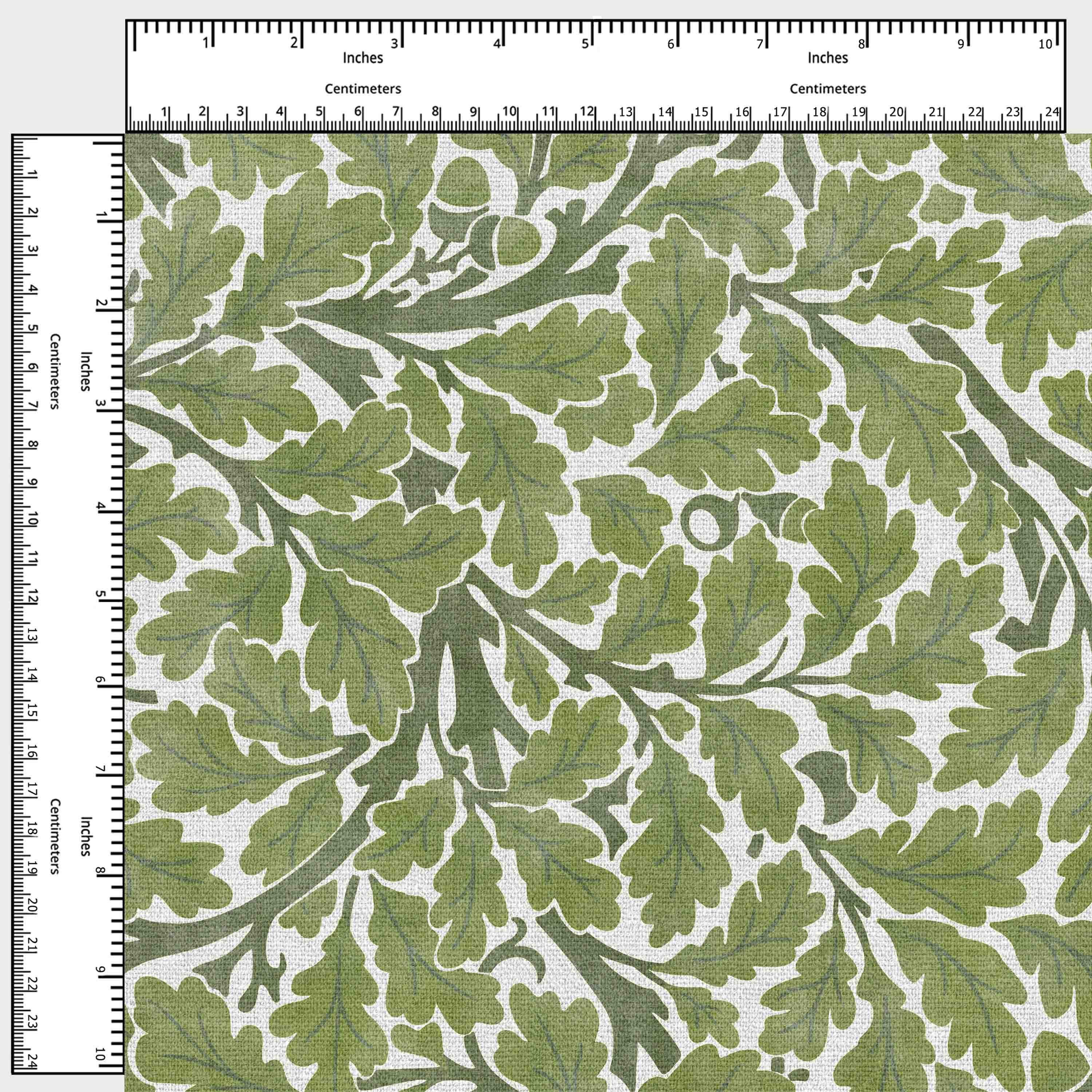 Oak Leaf Fabric by the Yard - Pattern Fabric for Home Projects ...