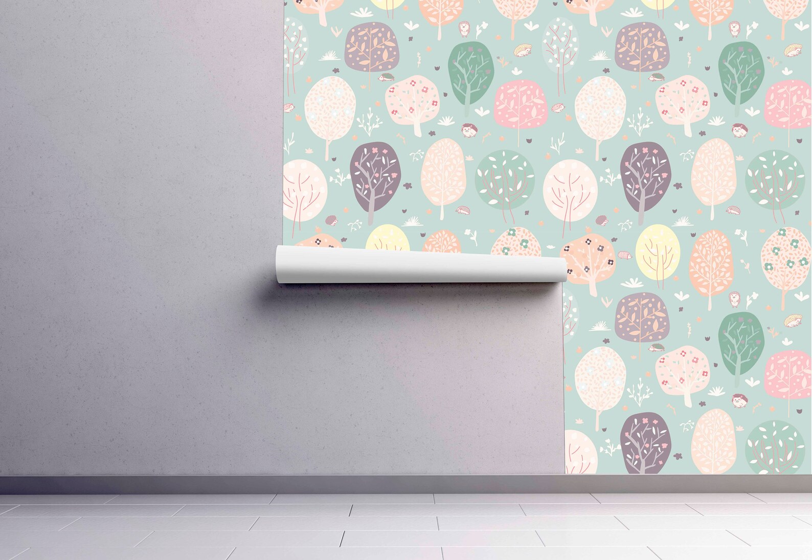 Pastel Abstract Wall Mural Removable Vinyl Wallpaper Peel | Etsy