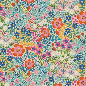 Summer Flower Garden Fabric by the Yard - Pattern Fabric for Home ...