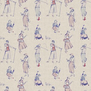 Vintage Golf Fashion Fabric by the Yard - Pattern Fabric for Home ...