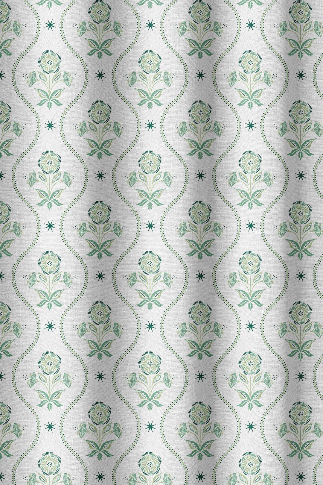 Floral Stripe Fabric by the Yard - Pattern Fabric for Home Projects ...