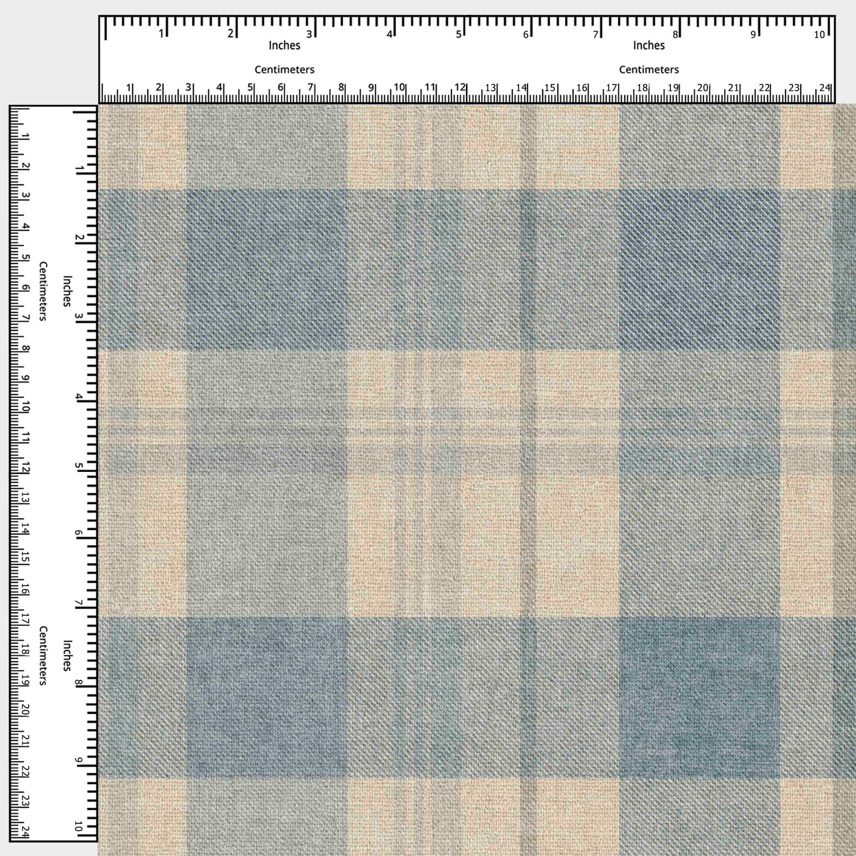Rustic Plaid Pattern Fabric by the Yard - Pattern Fabric for Home ...