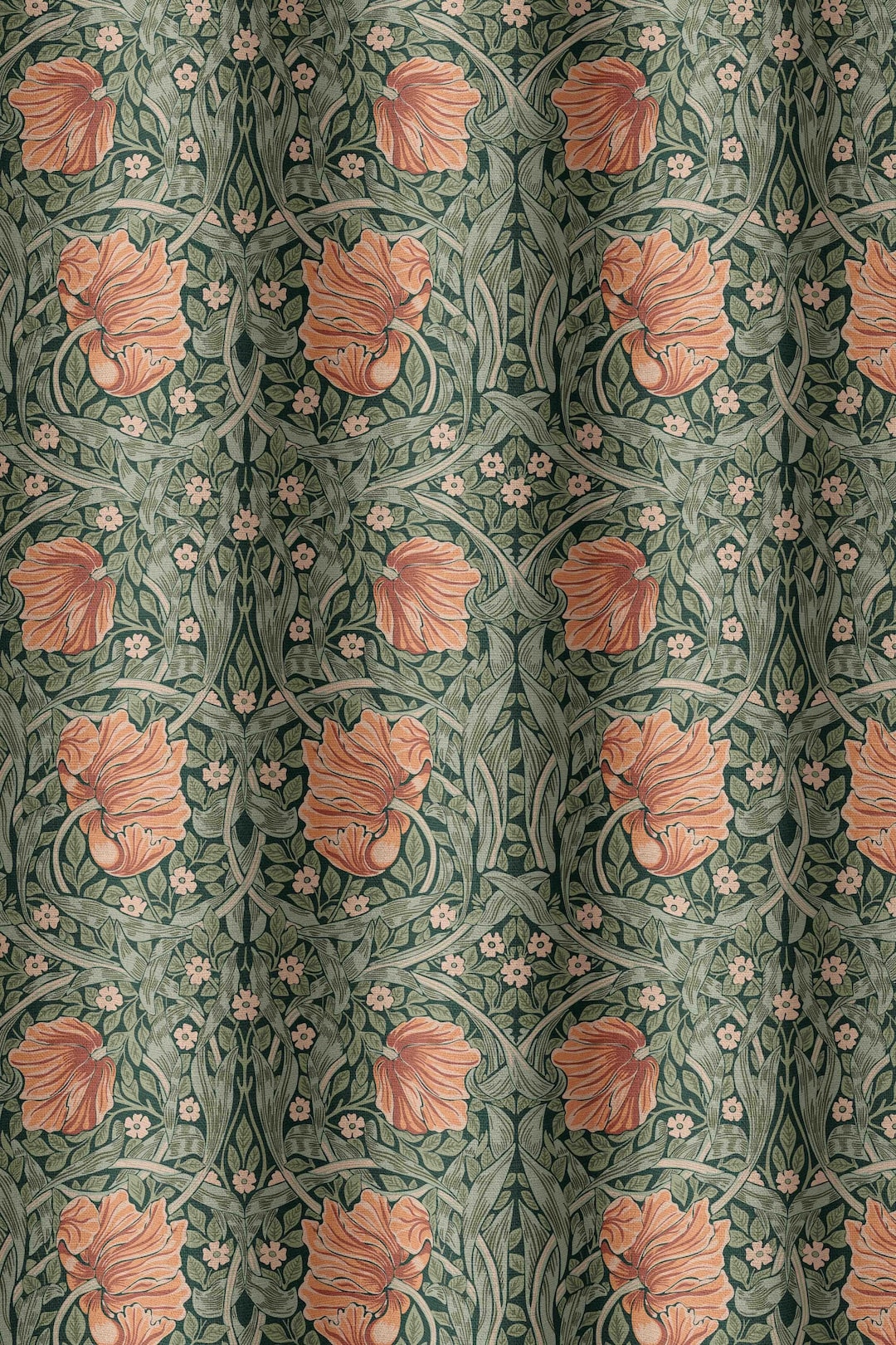 William Morris Pimpernel Fabric by the Yard - Pattern Fabric for Home ...