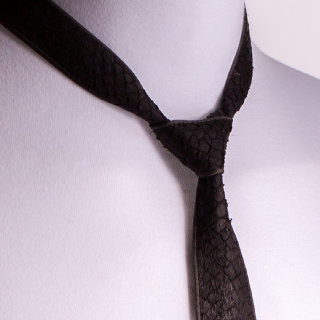 Tie cosmos Made of Real Salmon Leather Framed in - Etsy