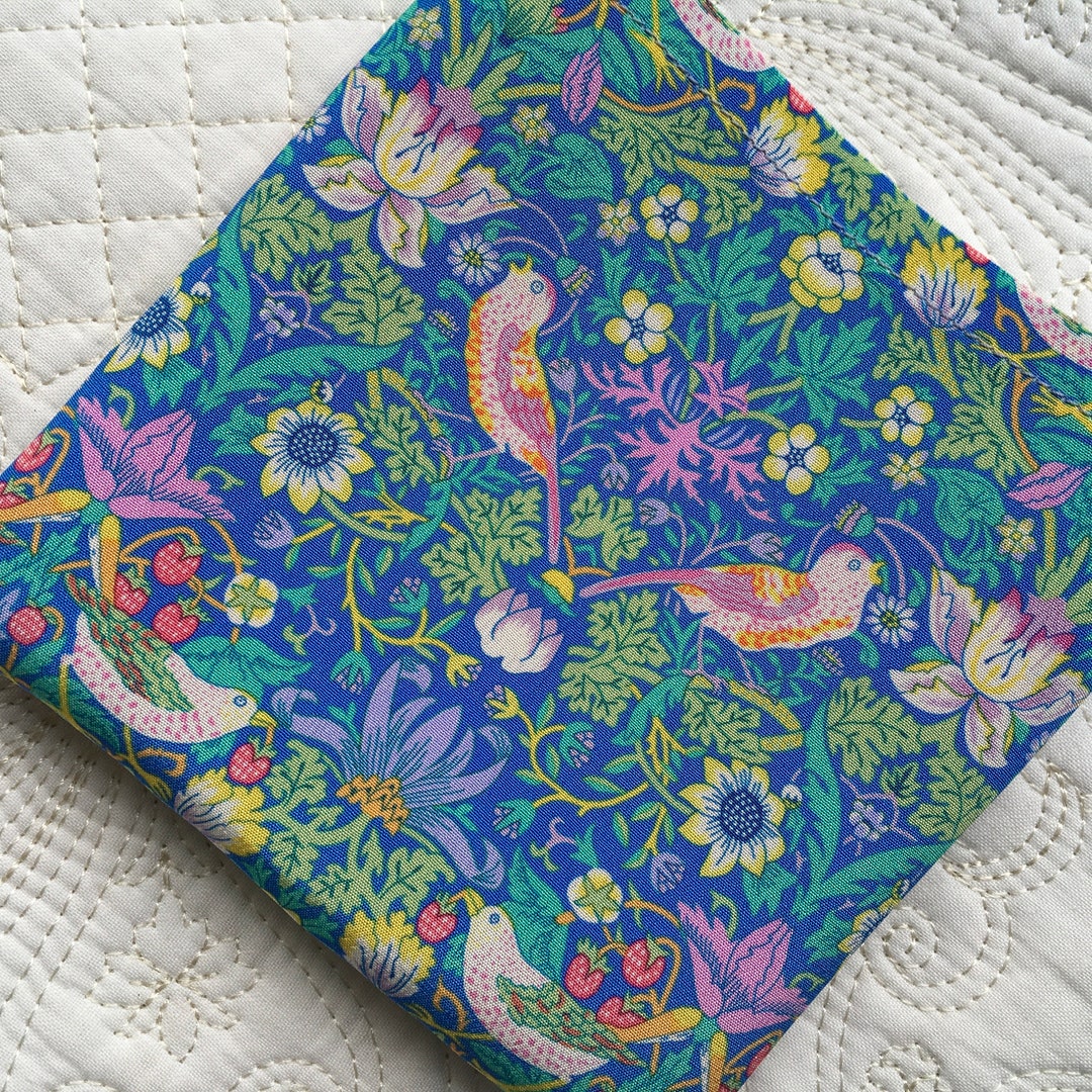 Liberty of London Pure Silk Handkerchief in William Morris Strawberry ...