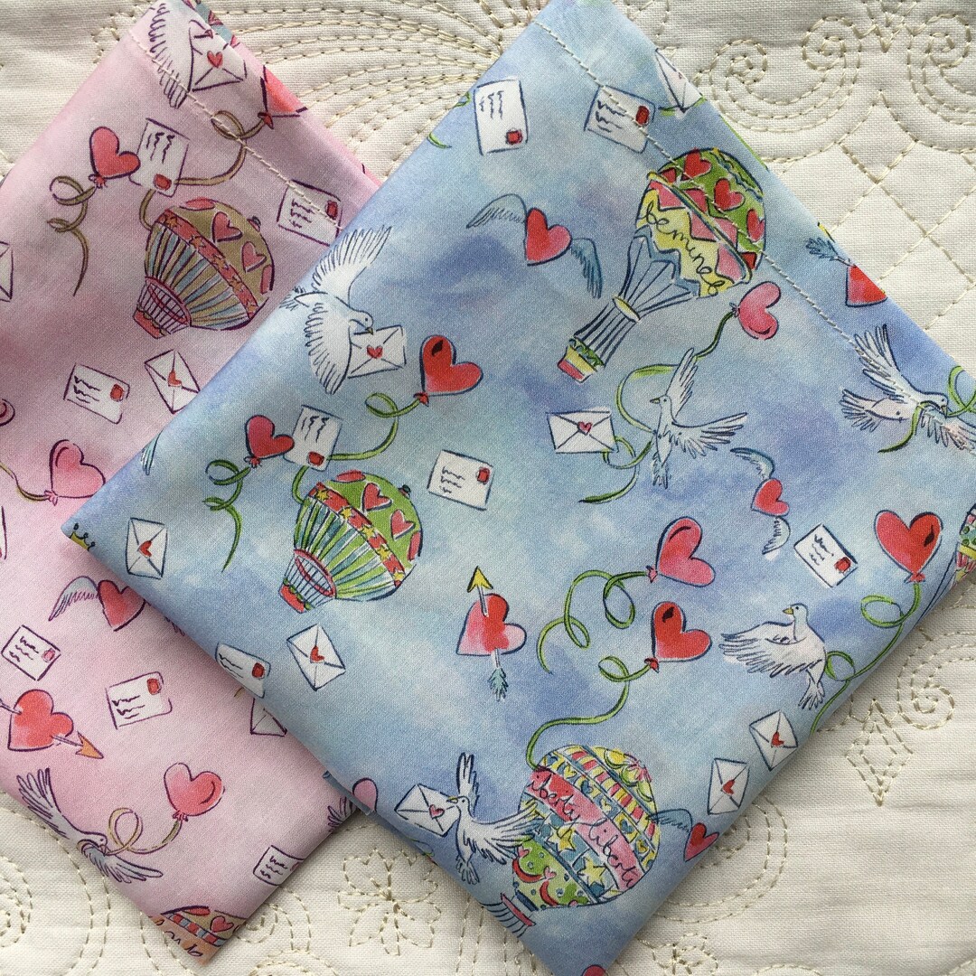 Liberty of London Gift Pair of Organic Tana Lawn Handkerchiefs in Love ...