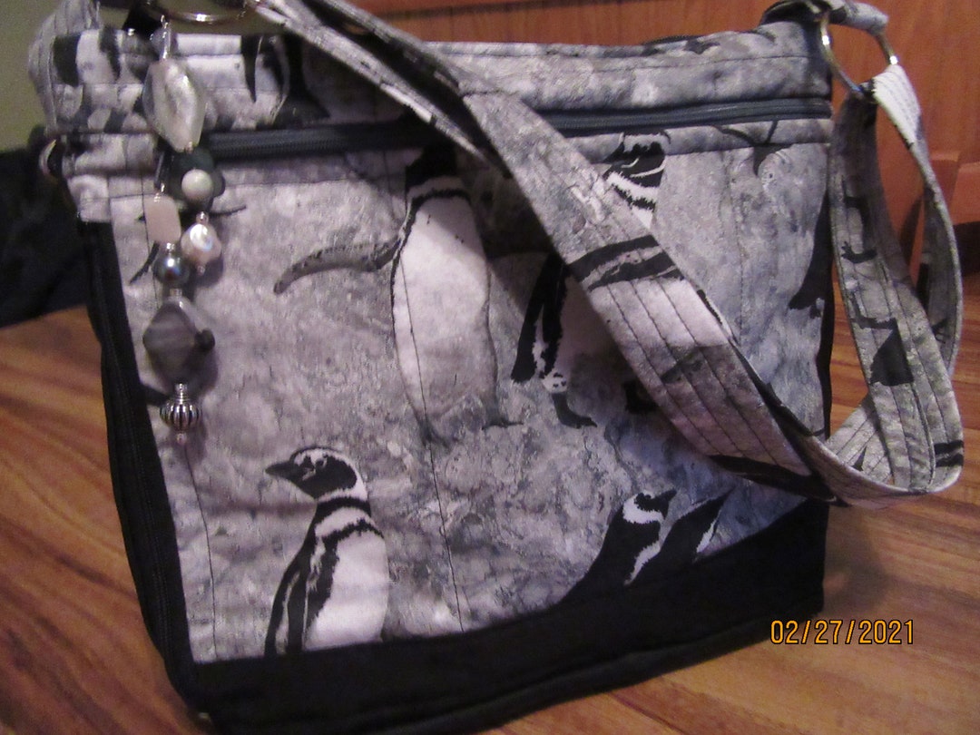 Wonderful Penguins Adjustable Crossbody or Shoulder Ostrap Fabric Purse ...