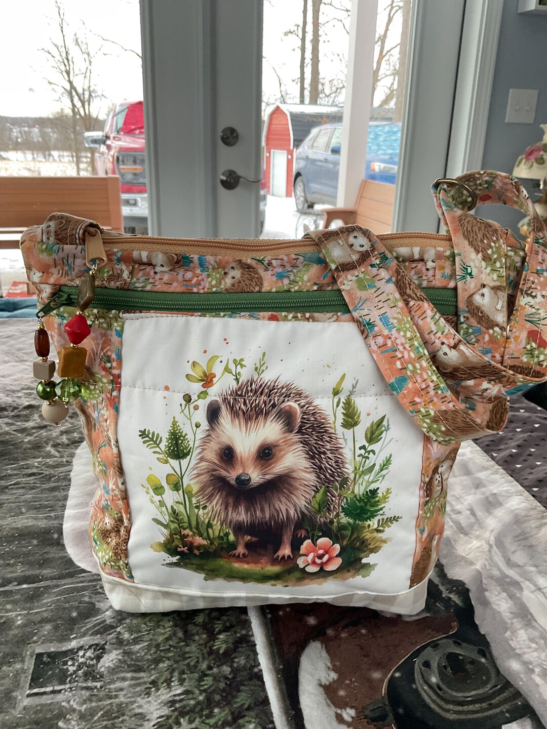 Darling Hedgehog and Matching Print Small Crossbody or Shoulder ...