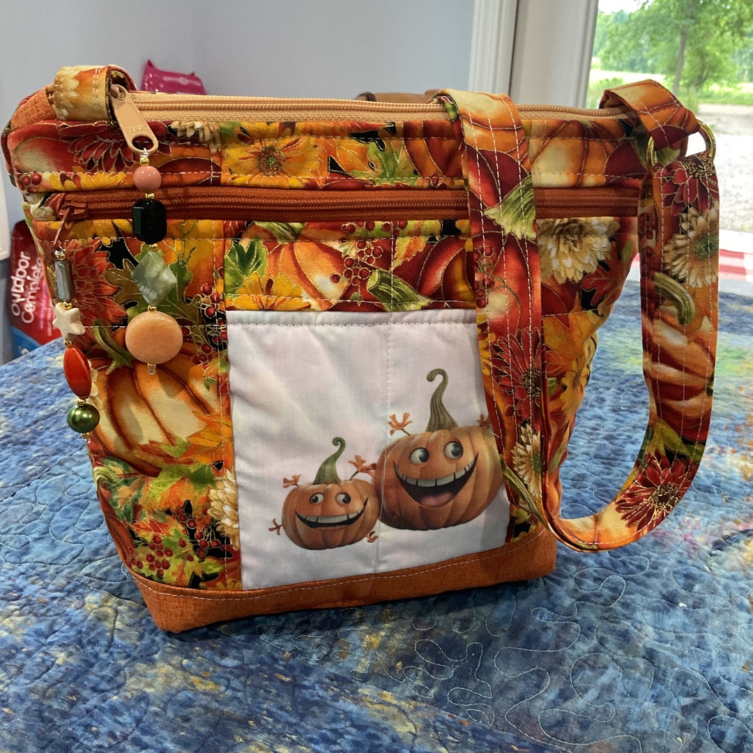 Silly Funny Pumpkins Print Small Crossbody or Shoulder Adjustable Strap ...