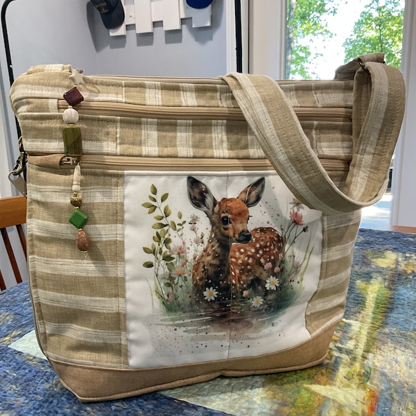 Fawn Print Fabric - Etsy