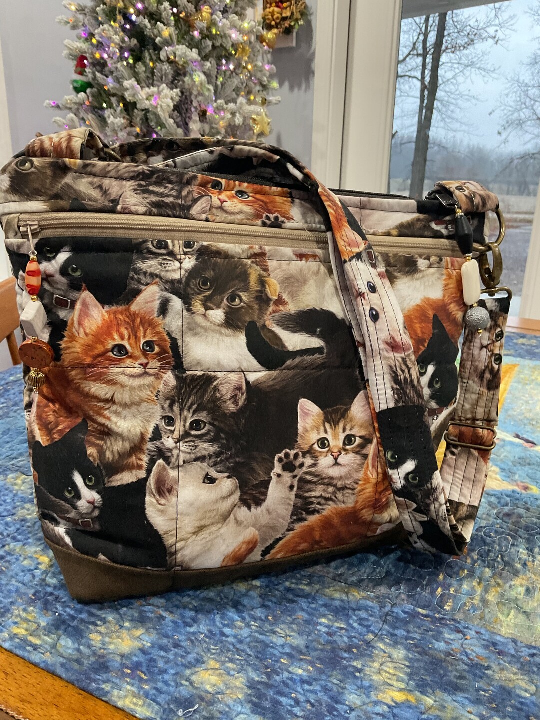 Wonderful Kittens Crossbody or Shoulder Adjustable Strap Fabric Purse ...