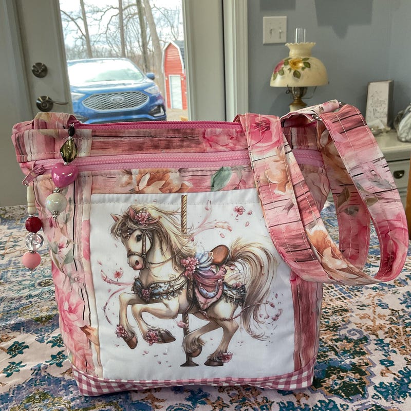 Carousel Handbag Purse - Etsy