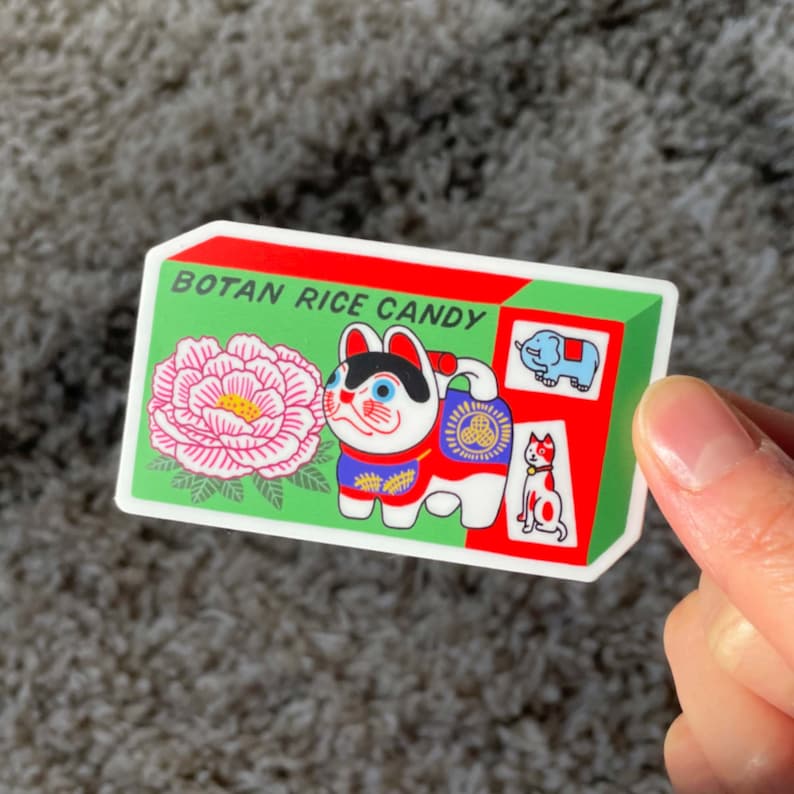 Botan Rice Candy Vinyl Sticker - Etsy