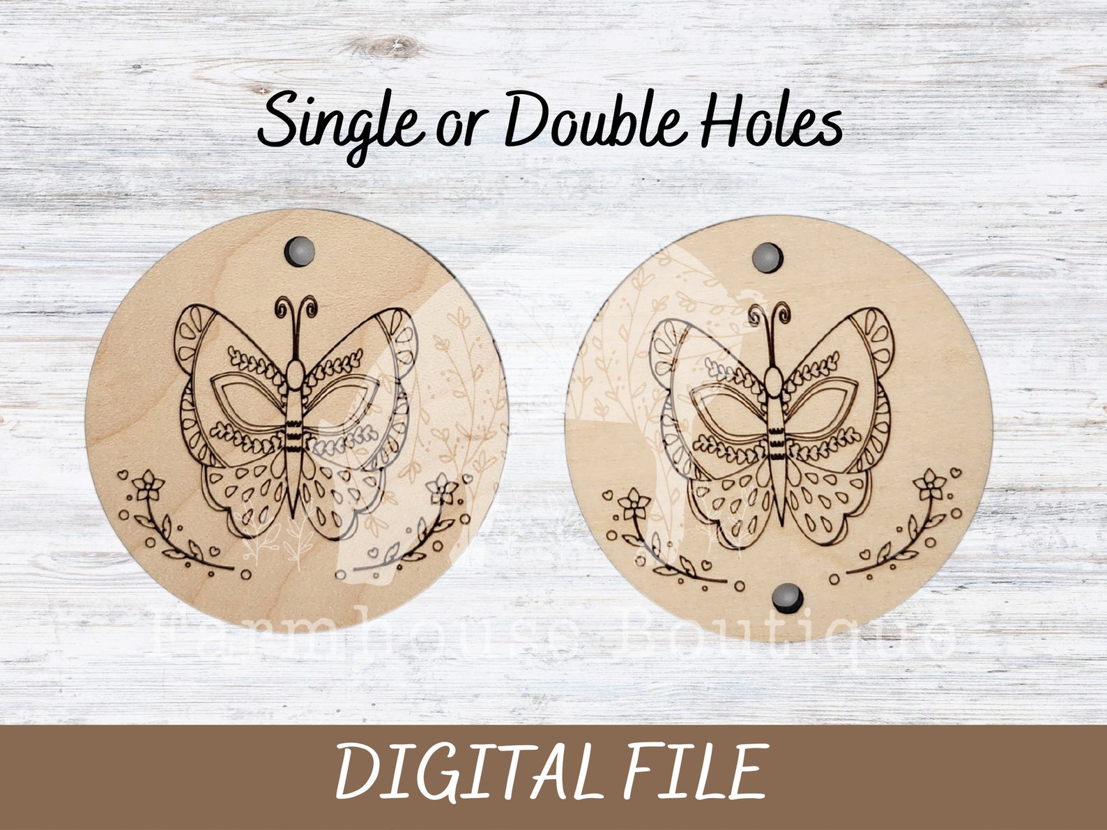 Butterfly SVG, Car Charm SVG for Laser Cutter, Butterfly Car Charm - Etsy