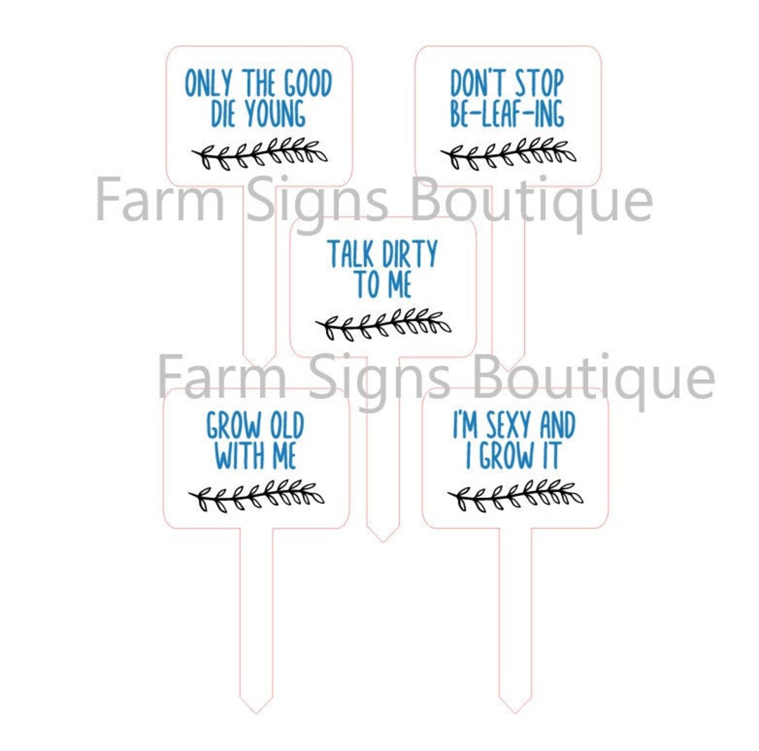 Gardening SVG, Plant Stake SVG Vine Set 3, House Plant Marker File ...