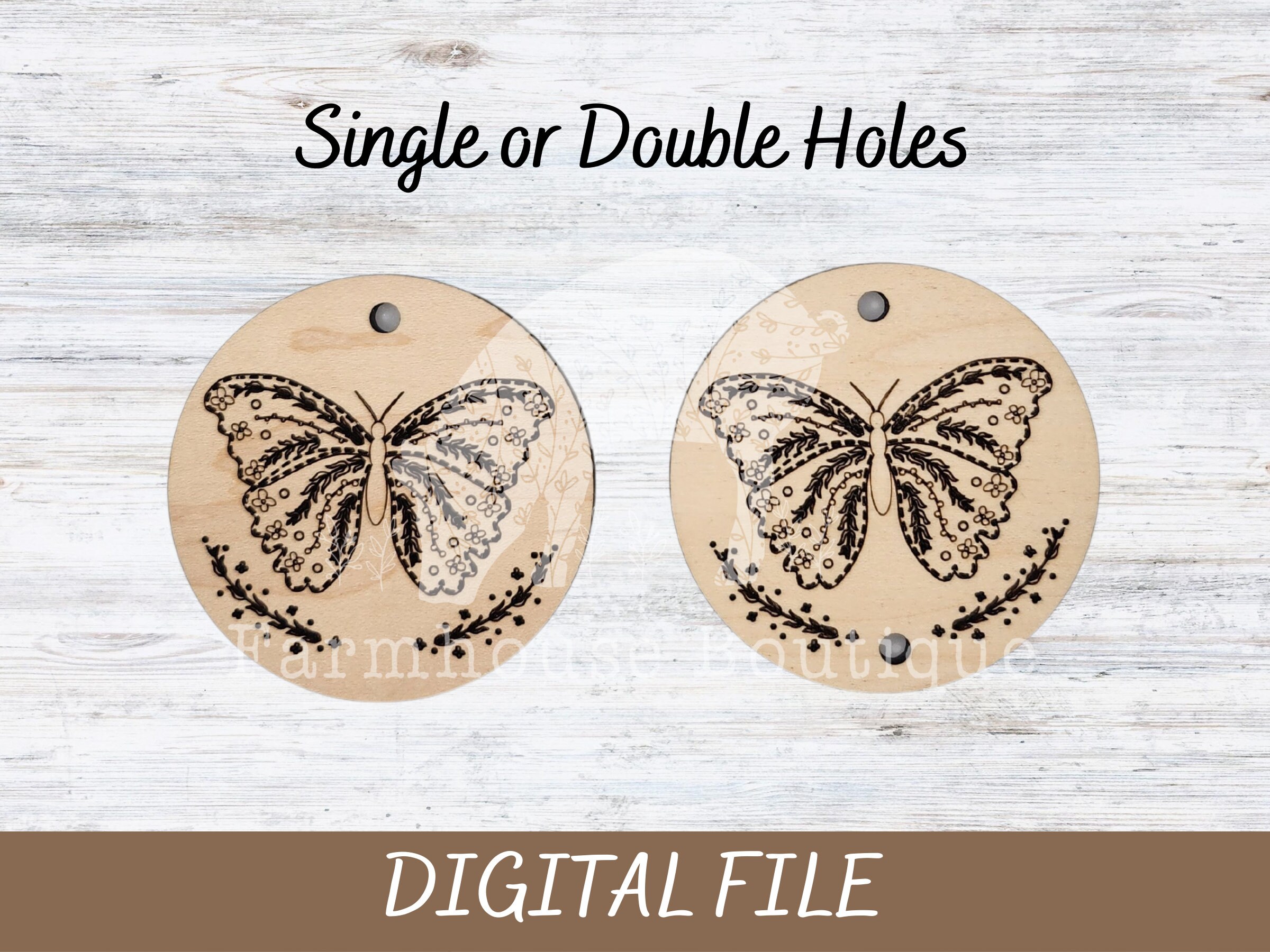 Butterfly SVG, Car Charm SVG, Butterfly SVG, Butterfly Car Charm for Rearview Mirror, Quick ...