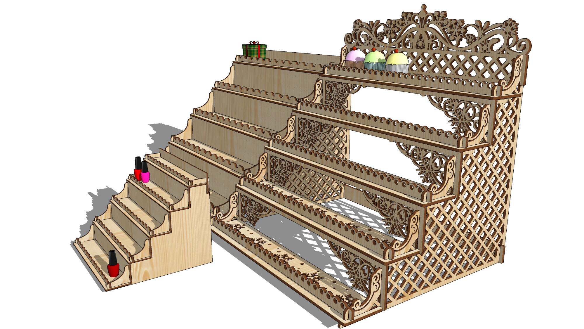 Laser files Retail Display Retail Shelving Tradeshow Booth. | Etsy