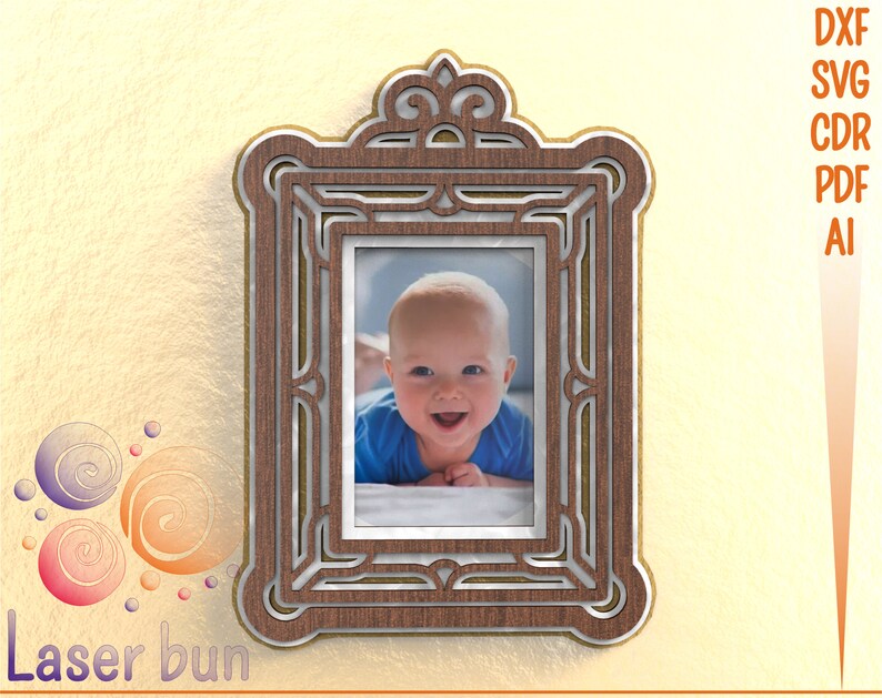 Laser Cut Picture Frame SVG Glowforge. Laser Cut Frame Files | Etsy