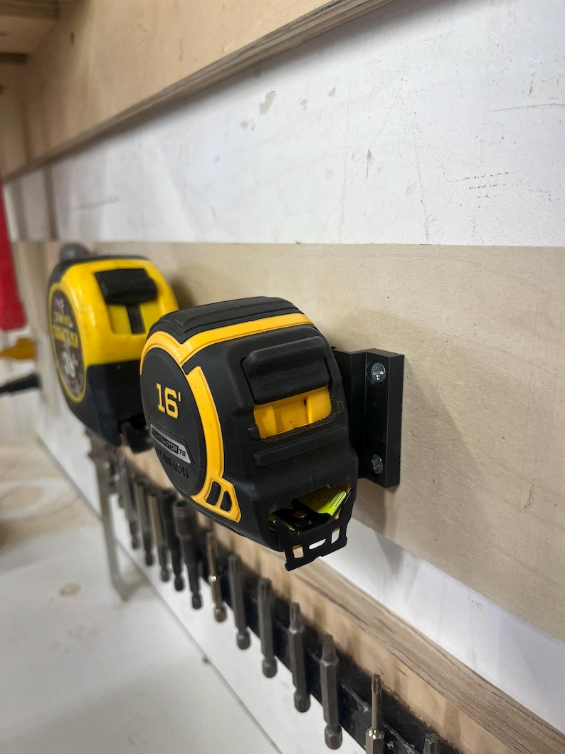 Tape Measure Mount / 3D Printed Tape Measure Holder / Mountable Tape ...