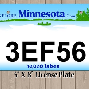Minnesota Utv License Plate, Atv Plate, ATV License Plate, Personalized ...