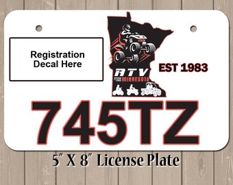 Custom License Plate - Etsy