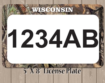Wisconsin Atv License Plate - Etsy
