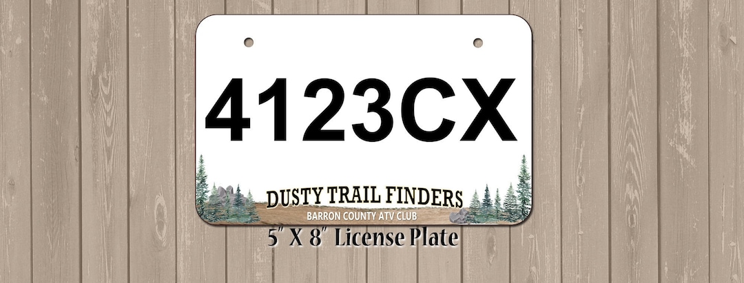 Atv License Plate, Custom ATV/UTV License Plate, Atv License Plate ...