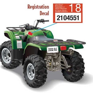 Wisconsin ATV/UTV License Plate, Atv License Plate, Personalized Atv ...