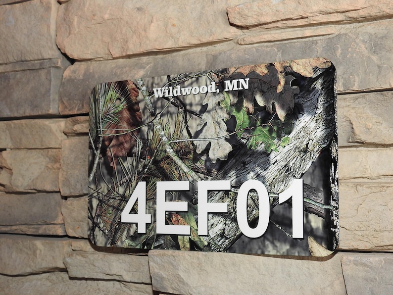 Minnesota Camo License Plate Custom ATV/UTV Mossy Oak License Plate ...
