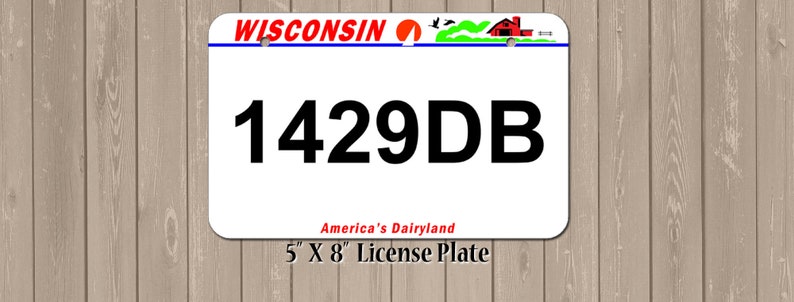 Wisconsin Atv Plate Atv License Plate Personalized Atv - Etsy
