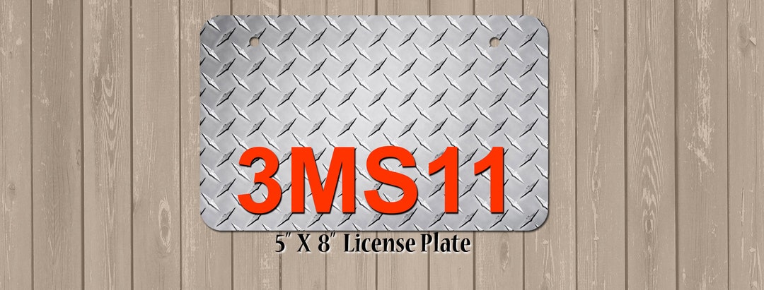Custom ATV/UTV Diamond Plate, Minnesota License Plate, Personalized Atv ...