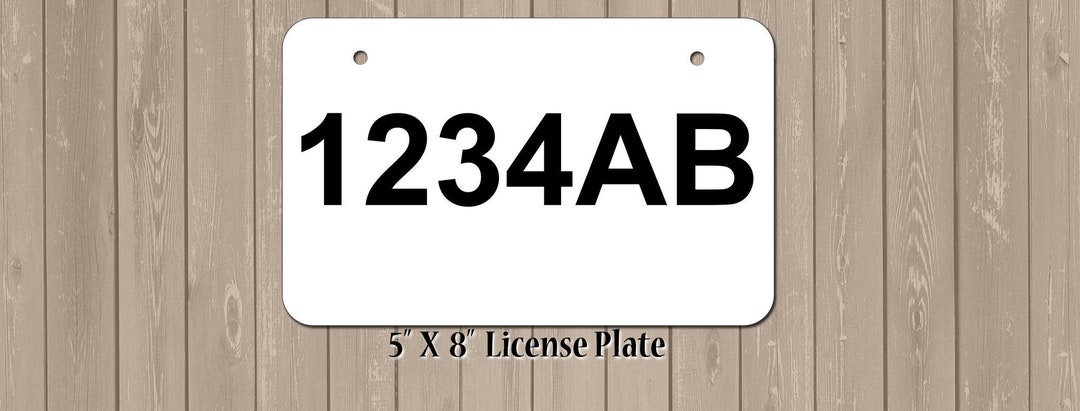 Custom ATV/UTV Plain License Plate - Etsy