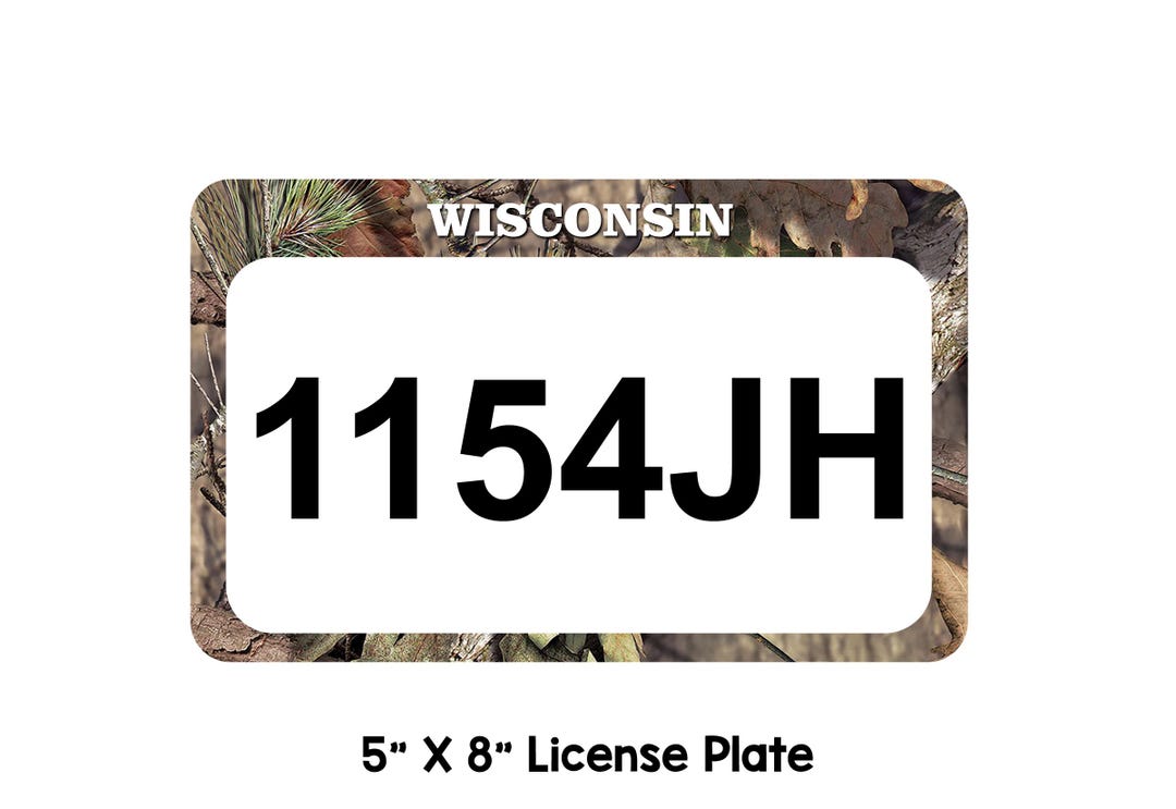 Wisconsin ATV/UTV License Plate, Atv License Plate, Personalized Atv ...