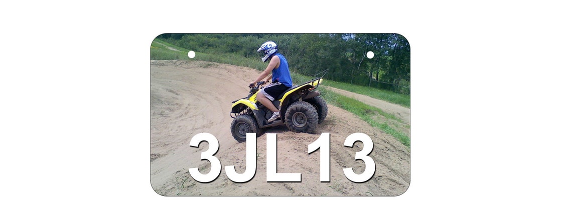 Custom ATV/UTV Your Image License Plate Blank Atv Plate - Etsy