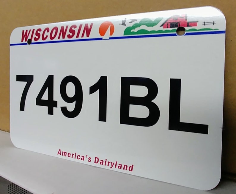 Wisconsin Atv Plate Atv License Plate Personalized Atv - Etsy