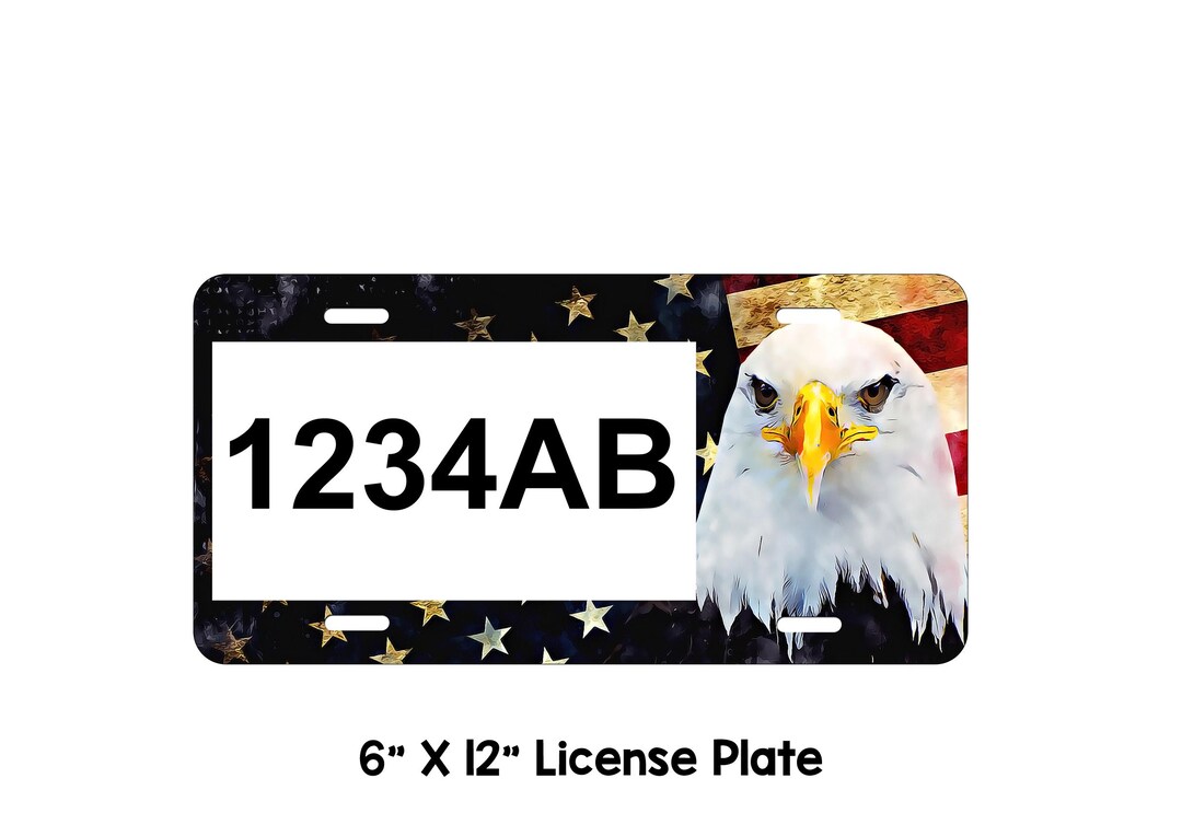 Wisconsin ATV/UTV Plate Retro Eagle Plate Metal Personalized Atv Plate ...