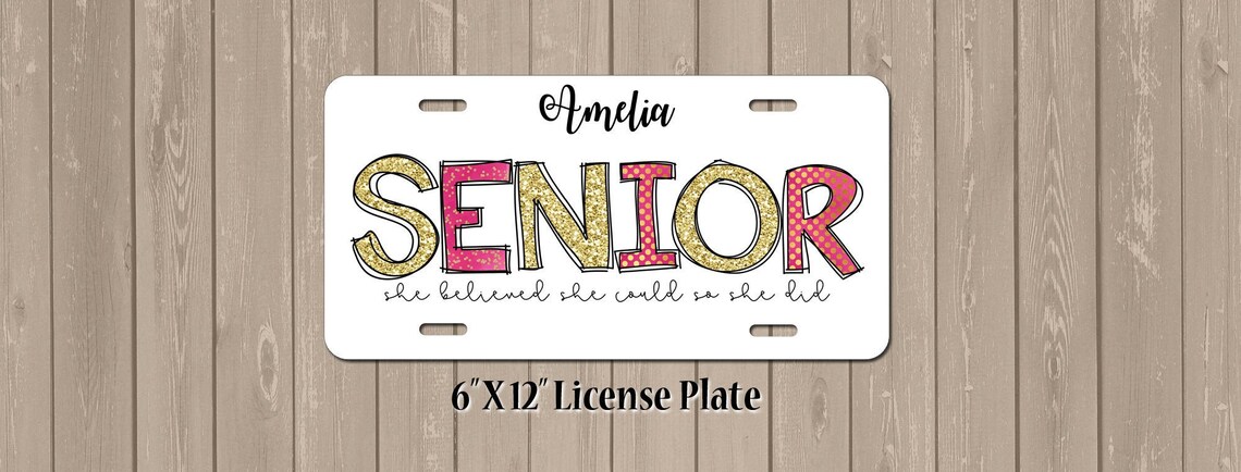 Senior 2020 Senior Gift Custom Plates License Plate Car - Etsy