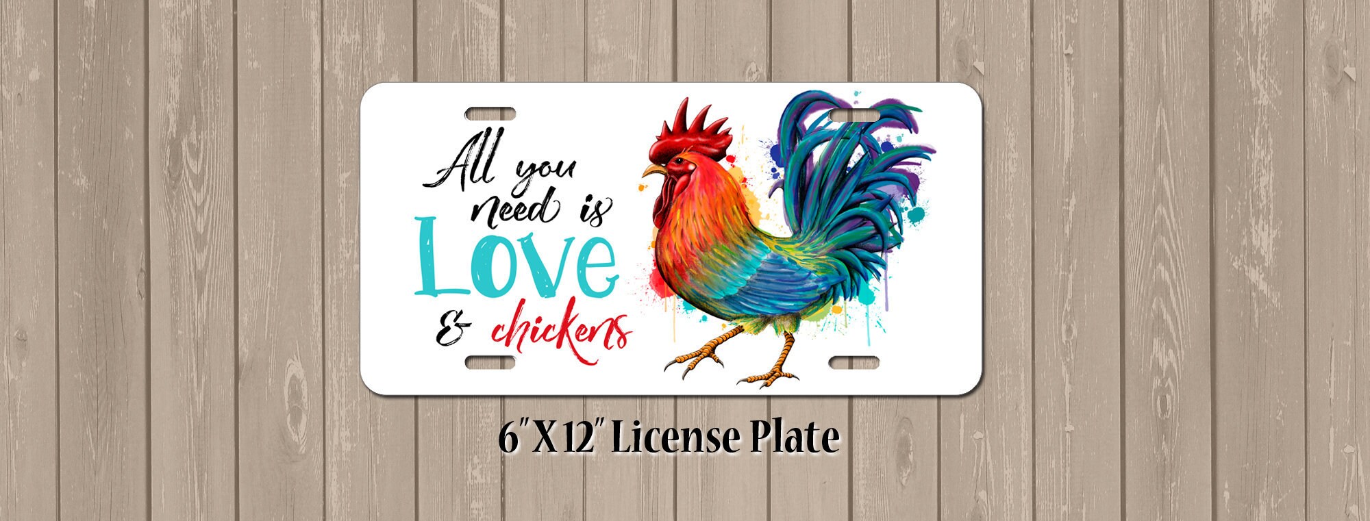 Chicken License Plate Chicken Hen Rooster Car Tag License - Etsy UK