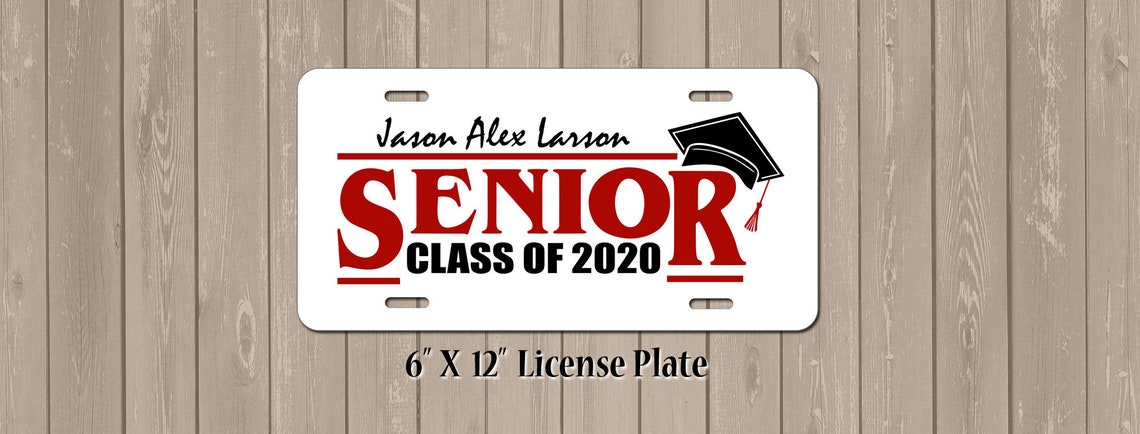 Senior 2020 Senior Gift Custom Plates License Plate Car - Etsy