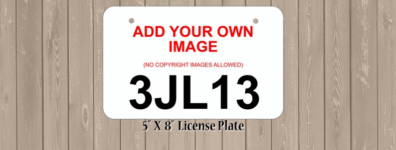 Custom ATV/UTV Your Image License Plate Blank Atv Plate - Etsy
