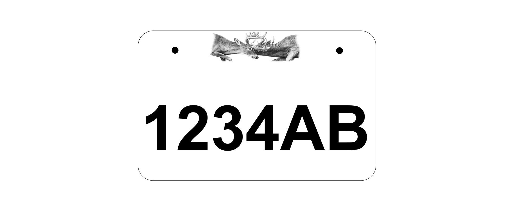 Custom ATV/UTVBucks Fighting License Plate personalized atv | Etsy