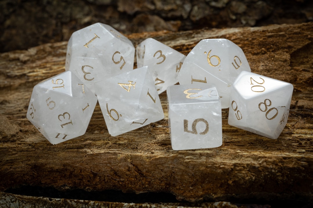 Quartz Gemstone Dice Set - Etsy