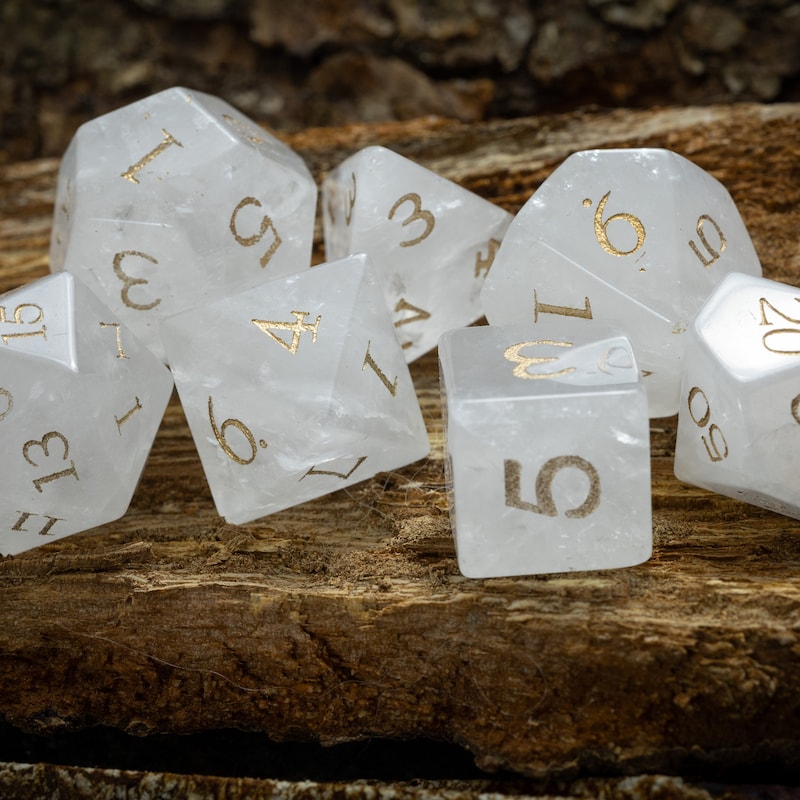 Clear Quartz Dice - Etsy