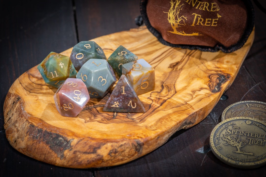Indian Agate Dice Set - Etsy