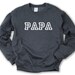 Papa Sweatshirt, Papa Sweater, Dad Sweatshirt, Grandpa Sweatshirt ...